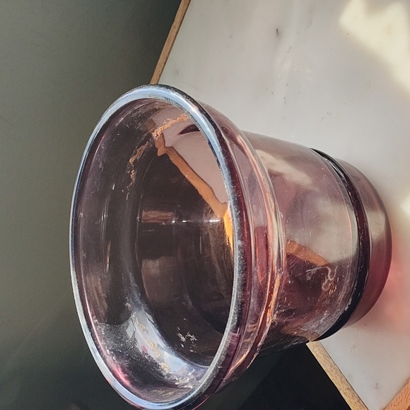 Other | Mid Century Smokey Purple Glass Plant Pot | Poshmark
